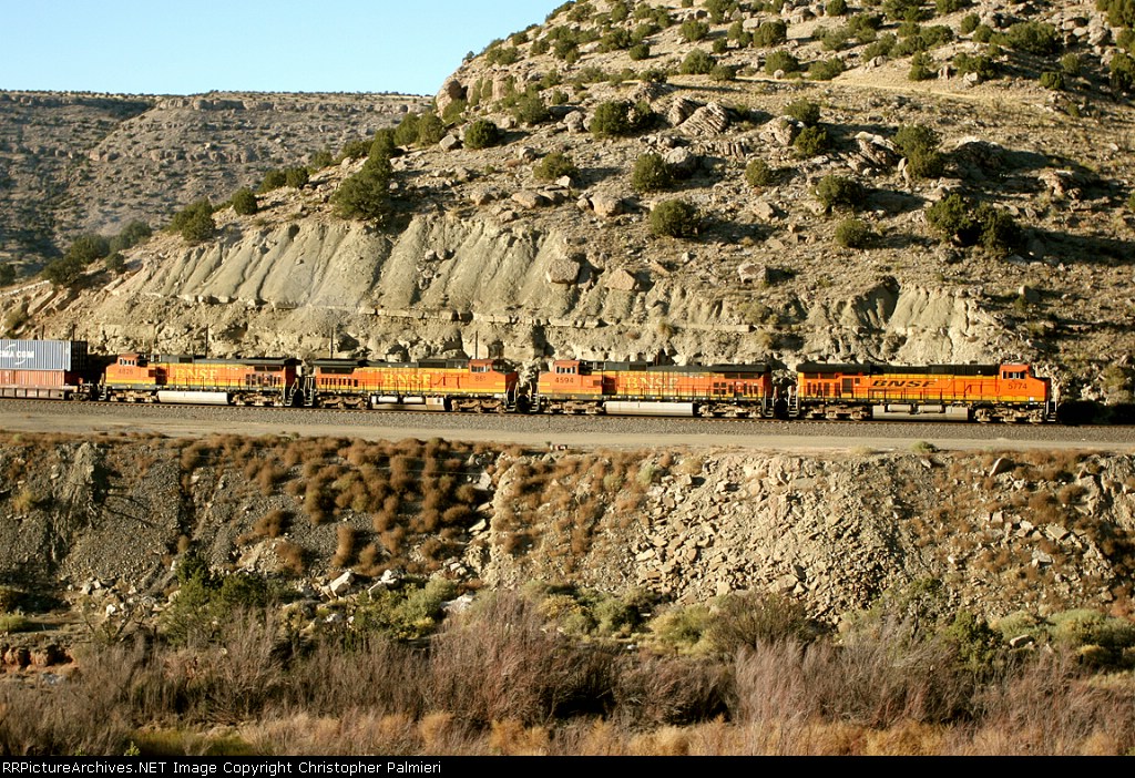 BNSF 5774, 4594, 861, and 4826